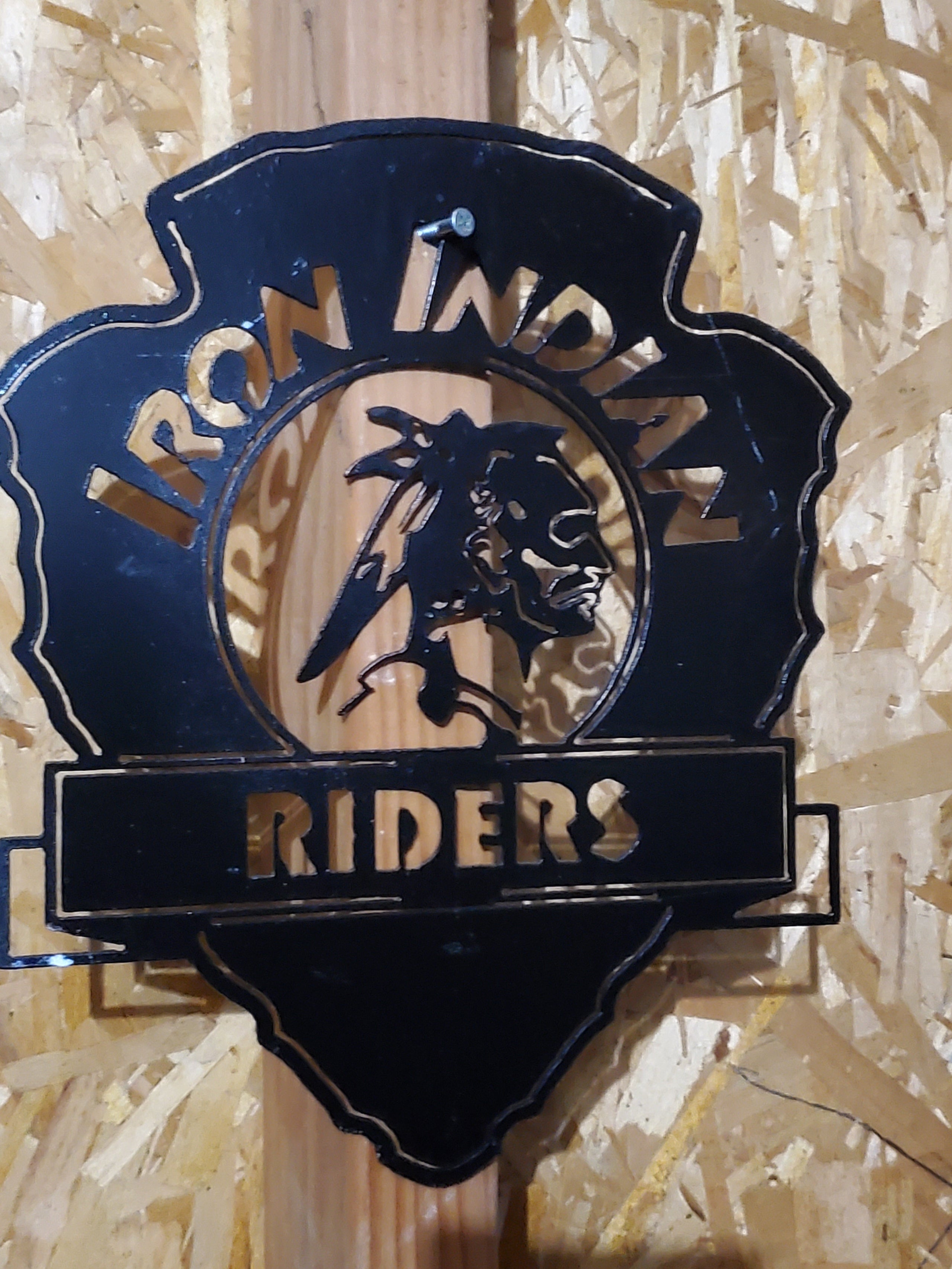 Iron Indian Logo metal wall decor | Iron Indian Riders Since 2002